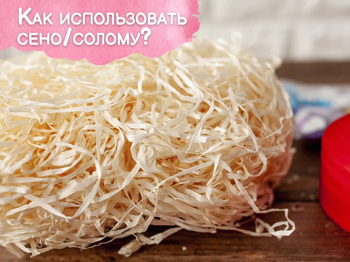 Способы использования декоративного сена и соломы - купить в Киеве с ...
